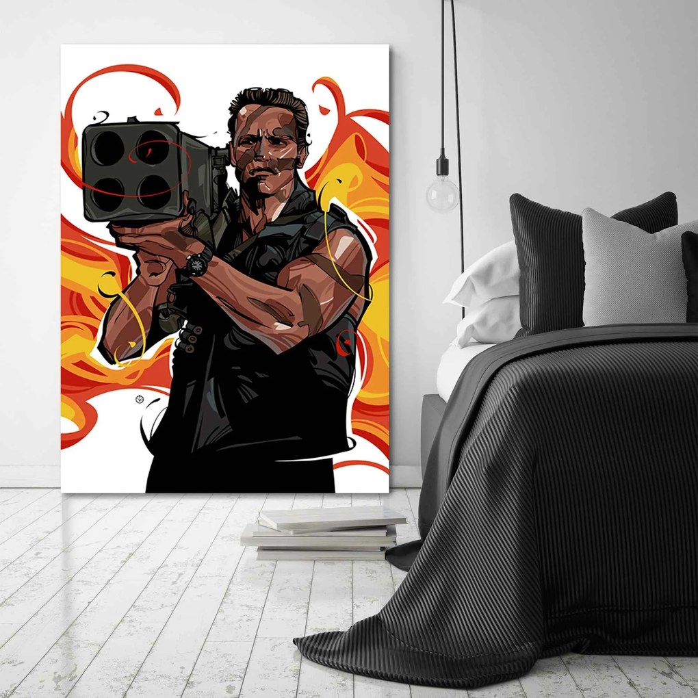 Gario Obraz na plátně Komando, Arnold Schwarzenegger - Nikita Abakumov Rozměry: 40 x 60 cm