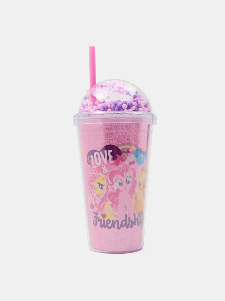 Sinsay - Hrnek s víčkem, kuličkami a brčkem My Little Pony - vícebarevná