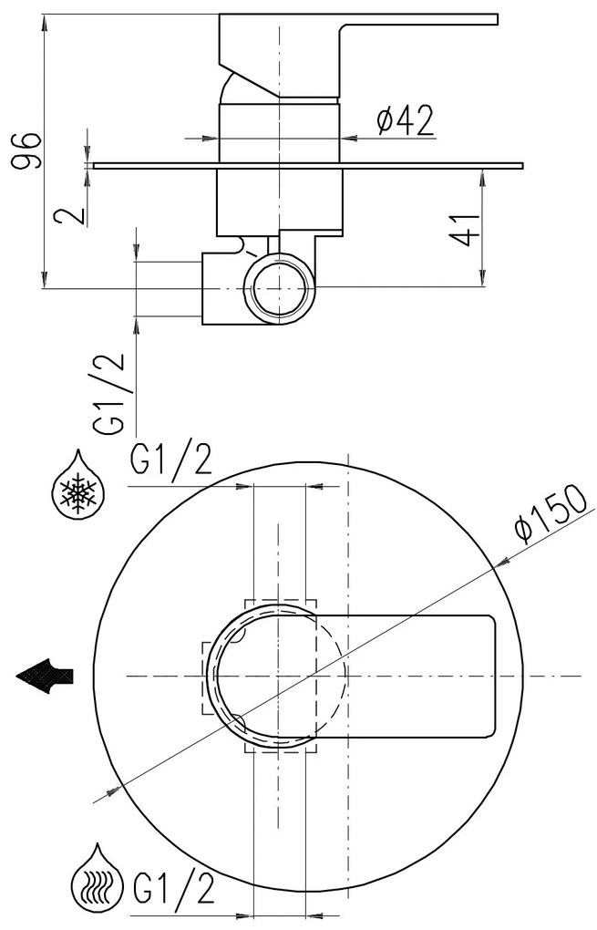 Slezák Rav Nil sprchová baterie podomítková černá NL183LCMAT
