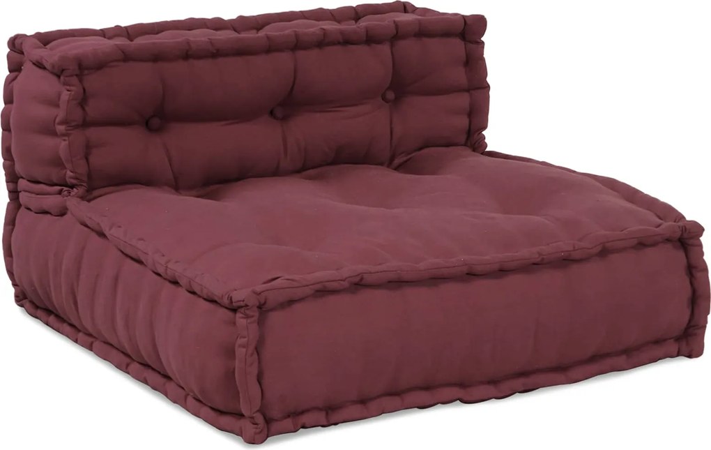 Modulová pohovka Textil Bordó 210 x 140 x 56 cm 3315073