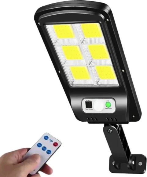 Solární pouliční lampa 108 COB LED s dálkovým ovládáním