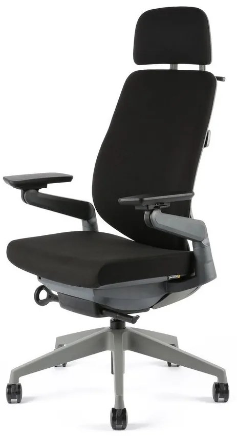 Office Pro Kancelářská ergonomická židle Office Pro KARME — více barev, s podhlavníkem a područkami Zelená F01