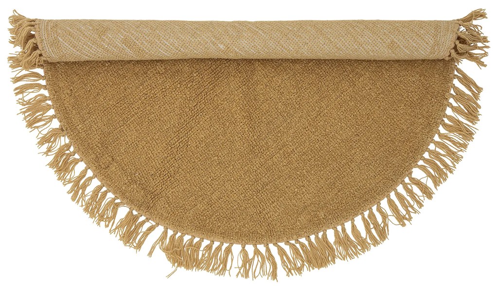 BLOOMINGVILLE Kulatý koberec LENEA žlutý 110cm 82052949AA