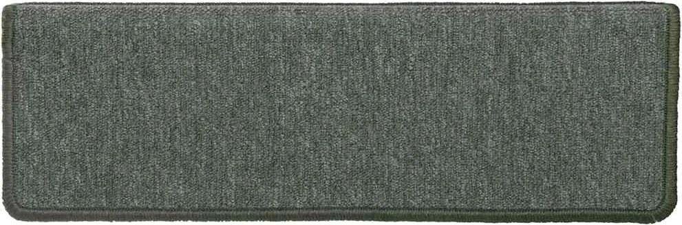 Schodové rohože 30 ks 65 x 21 x 4 cm tmavě zelené s obdélníkovým okrajem 3365773