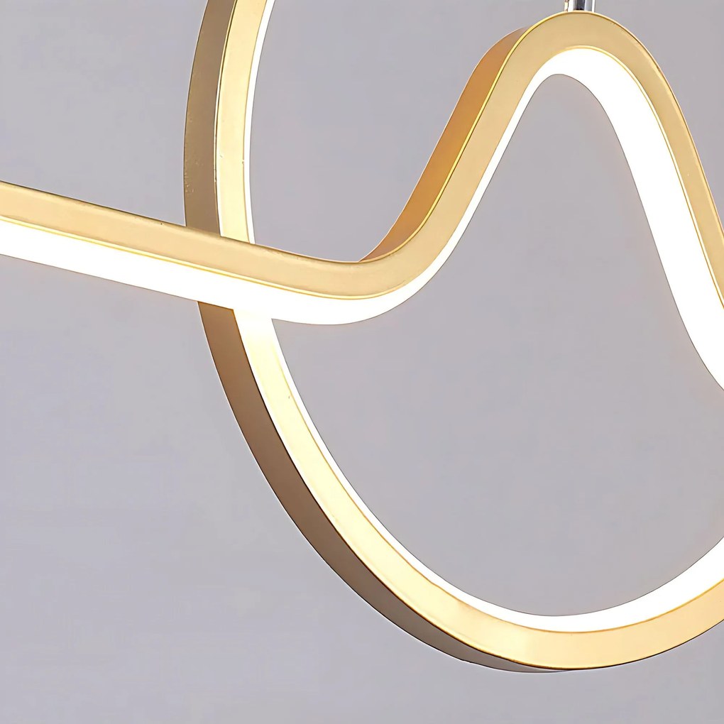 Toolight Závěsné LED osvětlení E6 LHJ022-CP 120 cm zlaté