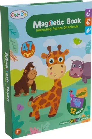 Magnetická puzzle knižka - Africká zvířata