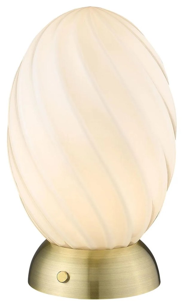 Halo Design Stolní lampa Twist egg mosazná