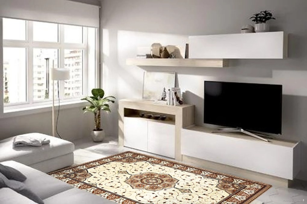Berfin Dywany, Kusový koberec Adora 5792 K (Cream), 80x150, hnědá, chodba / předsíň
