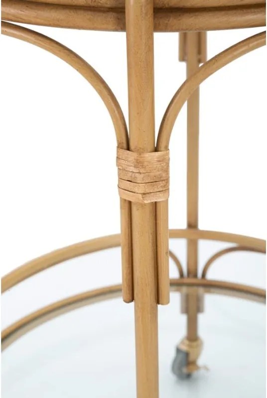 Designový servírovací vozík Gennipha 51 cm hnědý