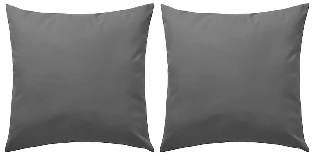 Venkovní polštářky 2 ks 45x45 cm šedé 132302