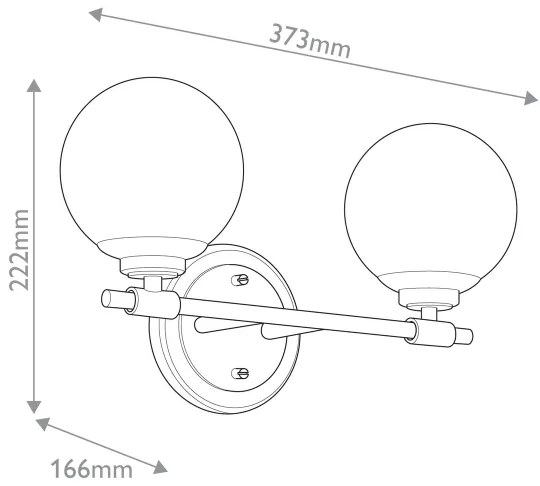 Kichler KL-BENNO2-CPZ - LED Koupel. svítidlo BENNO 2xG9/3W/230V IP44 mosaz