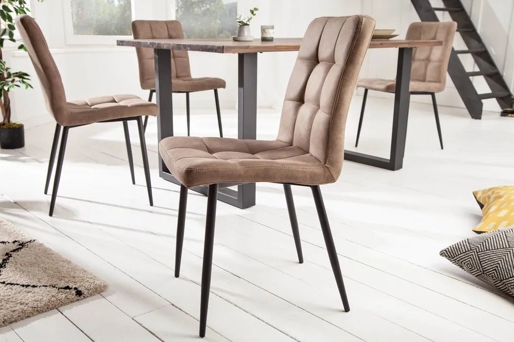 Designová židle Modern antik taupe