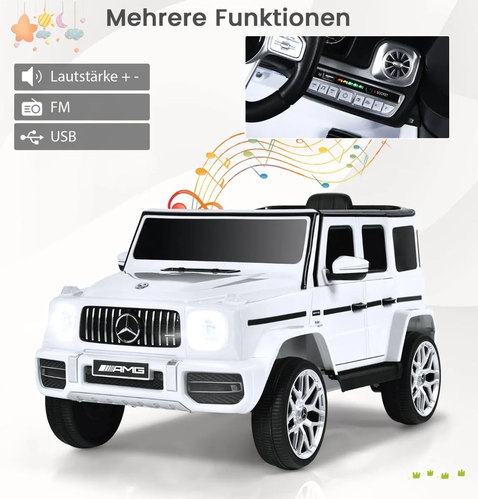 Costway Elektrické auto Mercedes Benz pro děti Elektrické dětské auto s hudbou