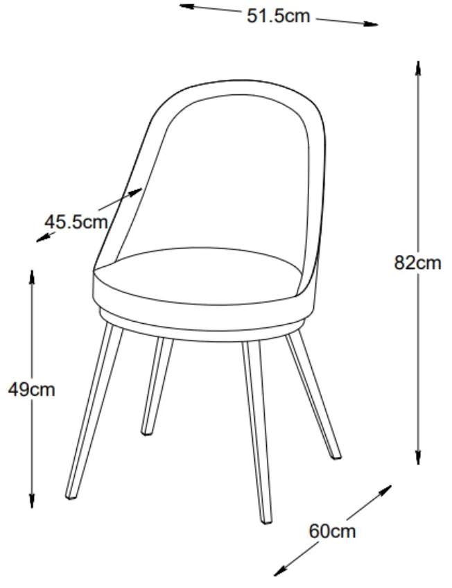 Šedá koženková jídelní židle Unique Furniture Gain