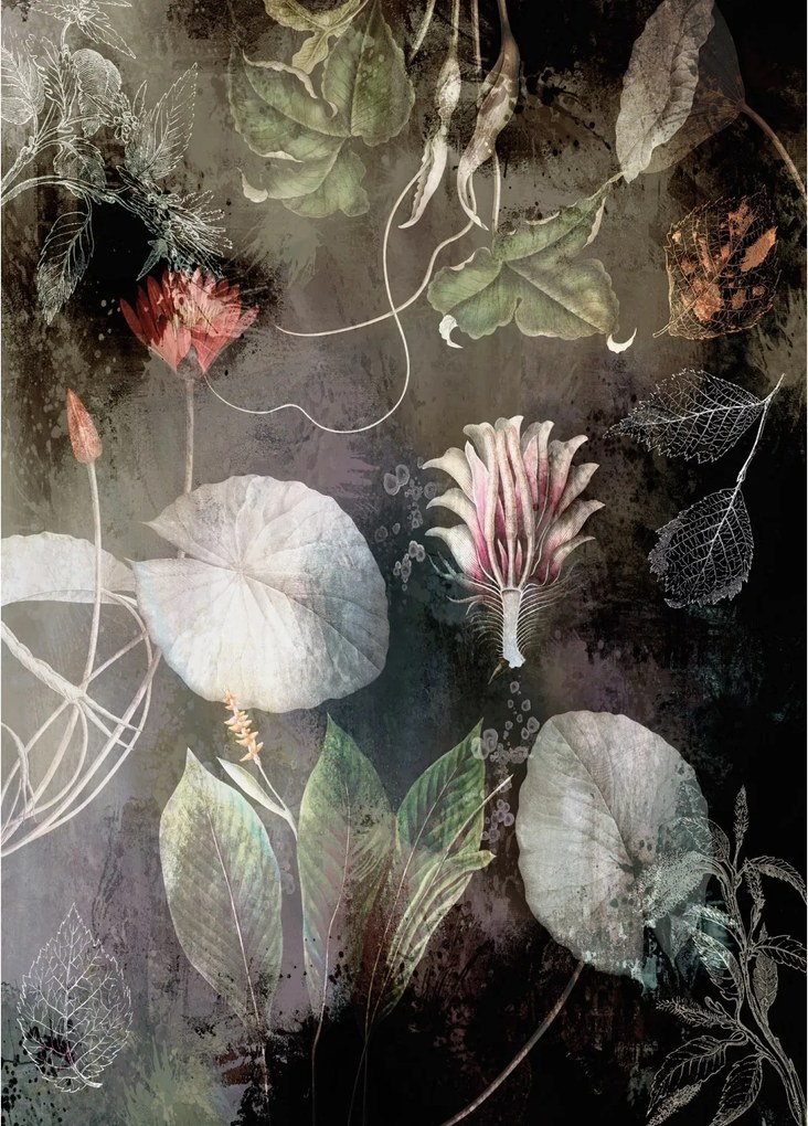 Komar Vliesová fototapeta Night Flowers 200 x 280 cm