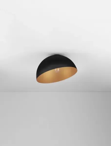 LED černo-zlaté designové stropní svítidlo Gea 40