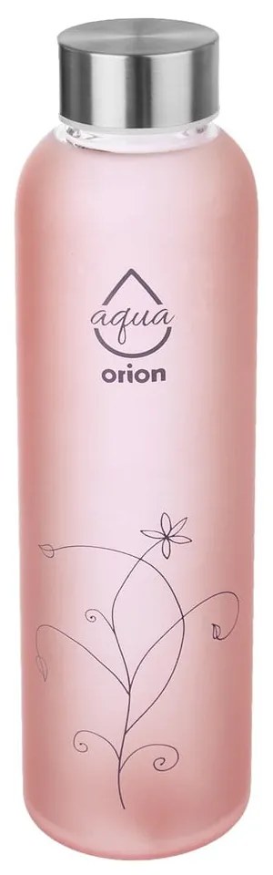 Růžová skleněná lahev 600 ml Adela – Orion