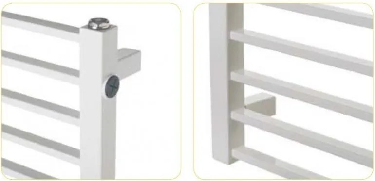 Hopa Piko koupelnový radiátor 630 x 1129 mm středové připojení černá RADPIK601131SP