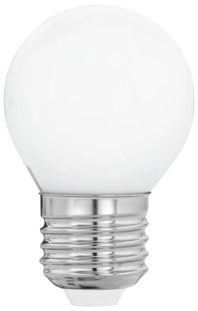 LED žárovka E27 G45 4W, teplá bílá, opálová