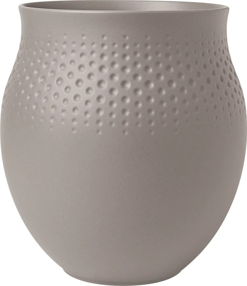 Villeroy&Boch Villeroy & Boch Manufacture Collier Taupe váza Perle, velká 16,6 cm, 2,6 l
