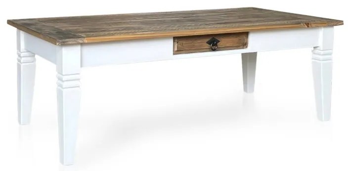 Konferenční stolek částečně masiv recyklované dřevo Bounty 130x65