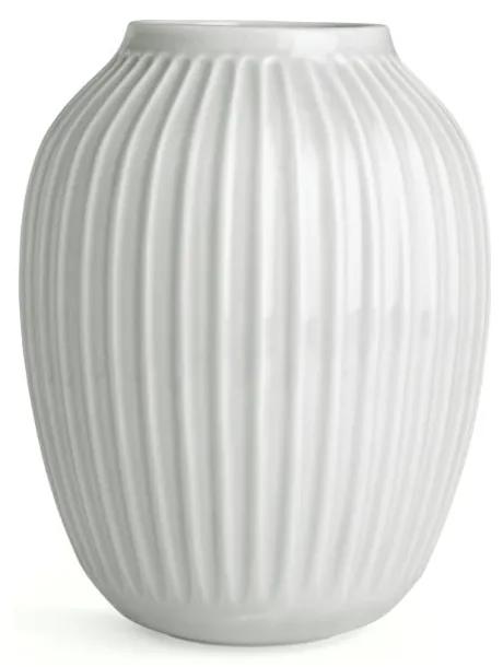 Bílá kameninová váza Kähler Design Hammershoi, výška 25 cm