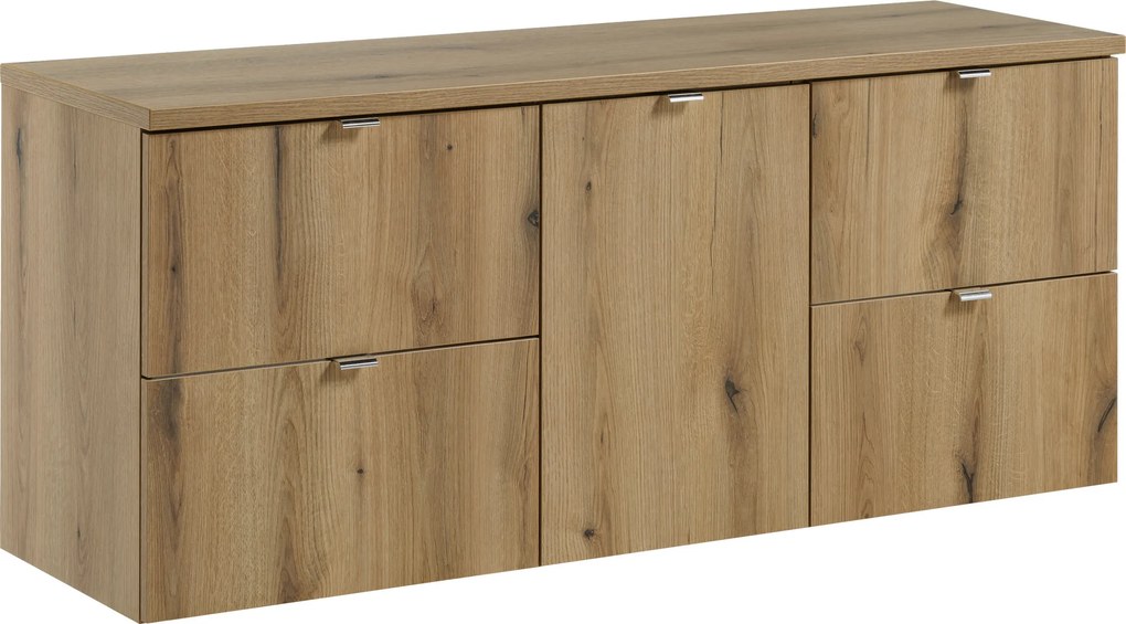 Comad Koupelnová skříňka pod deskové umyvadlo set Nova Oak 140 dub coast evoke
