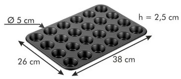 TESCOMA forma 24 mini muffinů DELÍCIA 38 x 26 cm