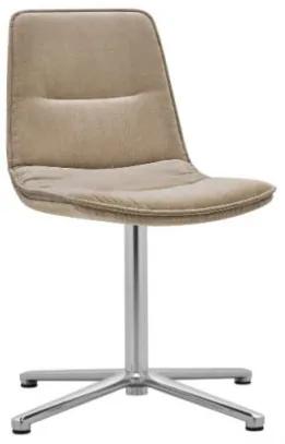 RIM Designová židle EDGE 4201.01, EDGE 4202.01 s područkami Barva podnože leštěný hliník GALERIE - Čalounění Rim LÁTKY 2 / ERA