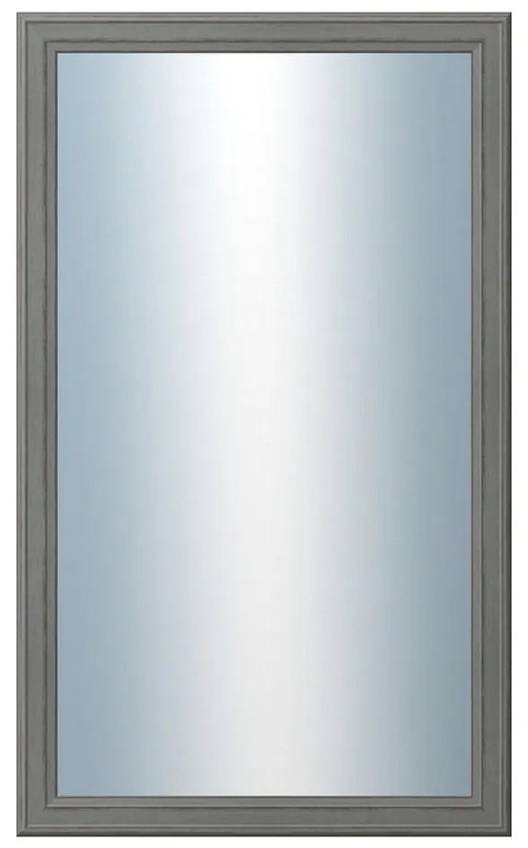 DANTIK - Zarámované zrcadlo - rozměr s rámem cca 60x100 cm z lišty STEP tmavěšedá (3021)
