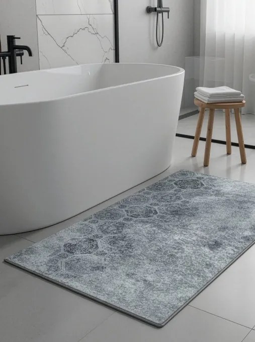 Koberec LOTUS 7 šedý / stříbrný