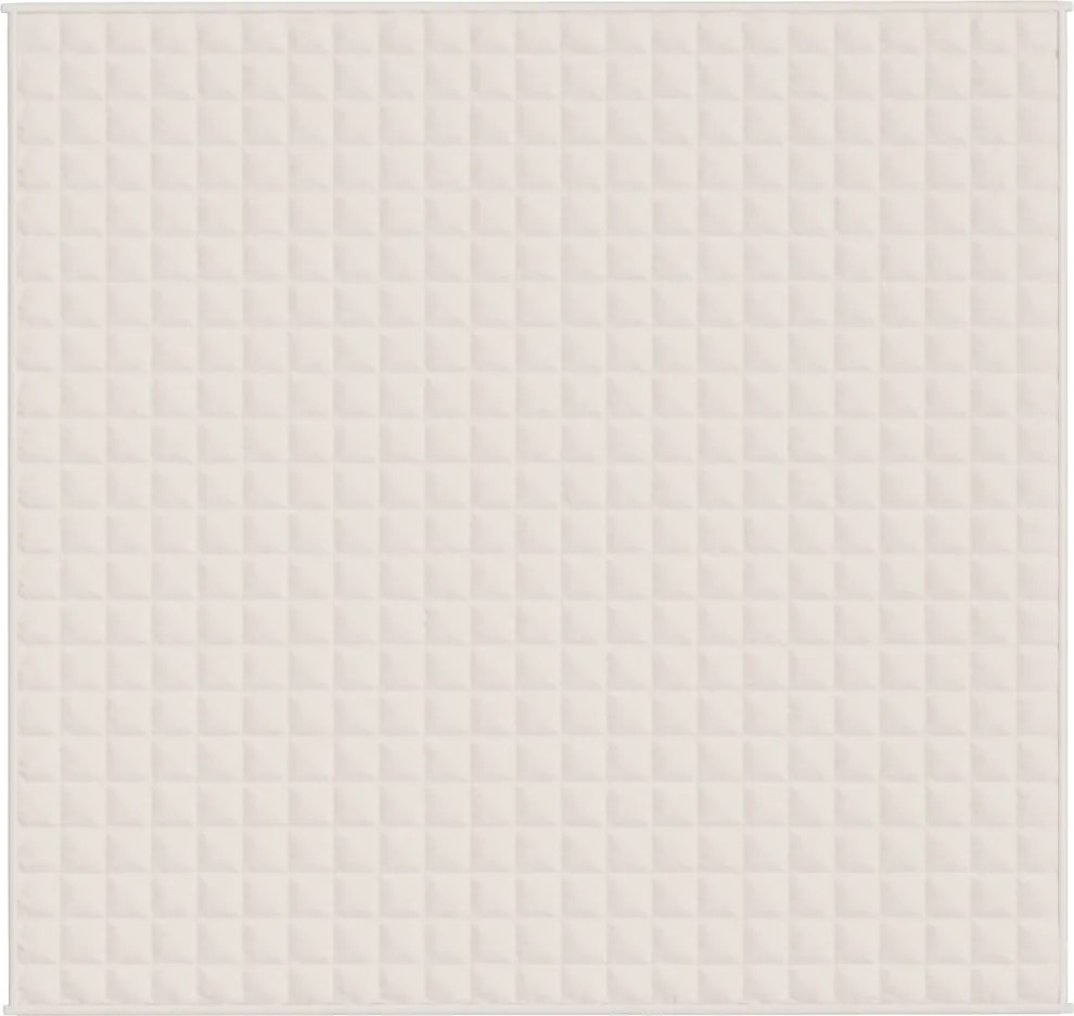 Zátěžová deka světle krémová 220 x 230 cm 15 kg textil 3154827