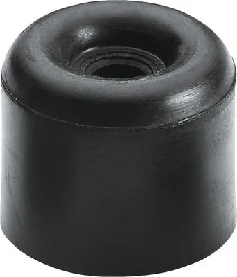 Dveřní zarážka O, 29,5 x 25 mm, černá