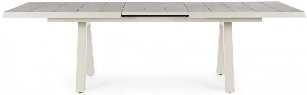 BIZZOTTO Rozkládací zahradní stůl KRION 205-265x103 cm světlý
