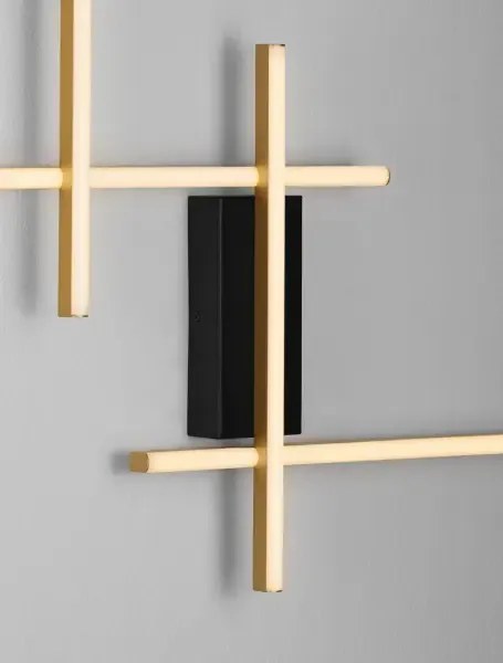 Designové nastěnné svítidlo Apecho Zlatá