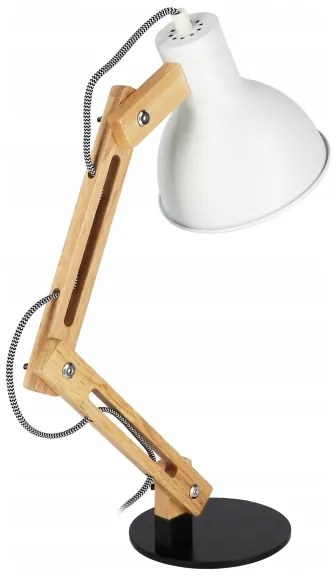 Stolní lampa 1xE27/40W/230V bílá/černá