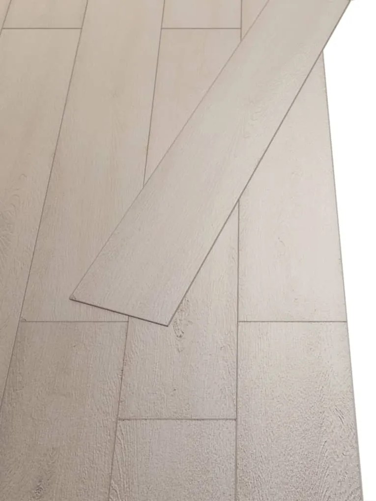 Samolepicí podlahová krytina PVC 5,21 m² 2 mm dub klasický bílý,  330179