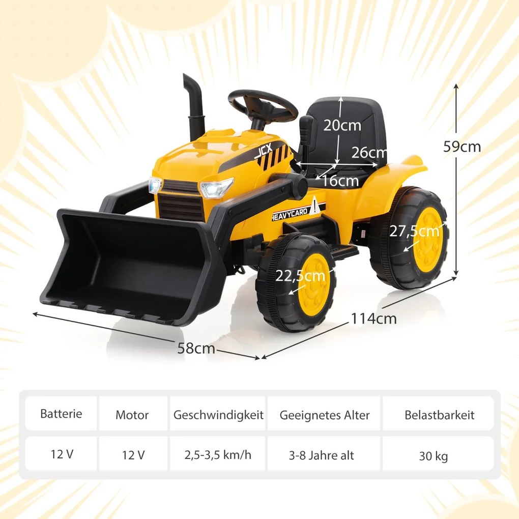Costway Mobile children's excavator s adjustable digging shovel pro children