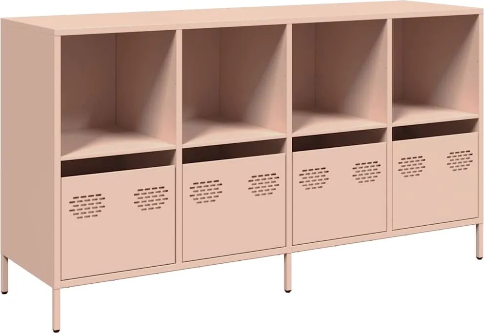 Příborník růžový 135 x 39 x 73,5 cm ocel válcovaná za studena 3307162