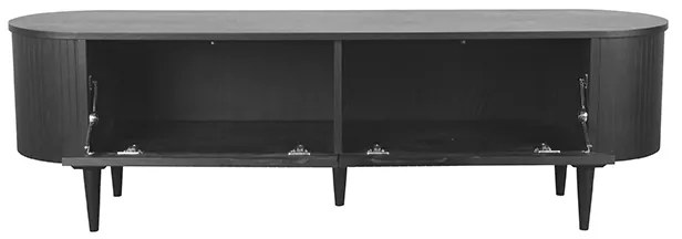 LABEL51 dřevěný TV stolek OLIVA 55x180 cm černý ME-70.057