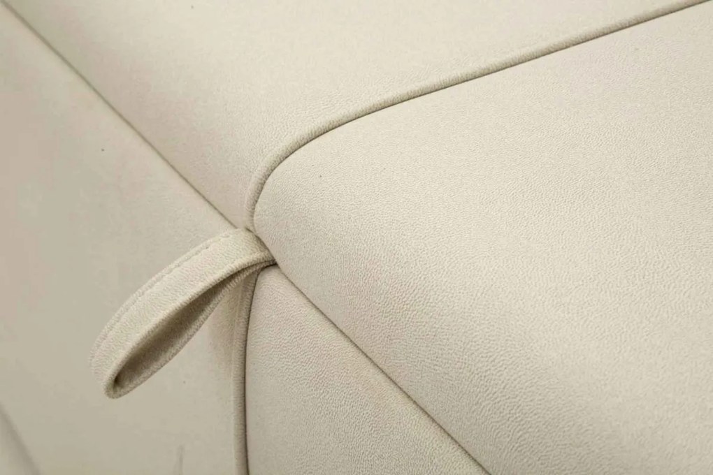 Designová lavice Mahalah 130 cm krémová