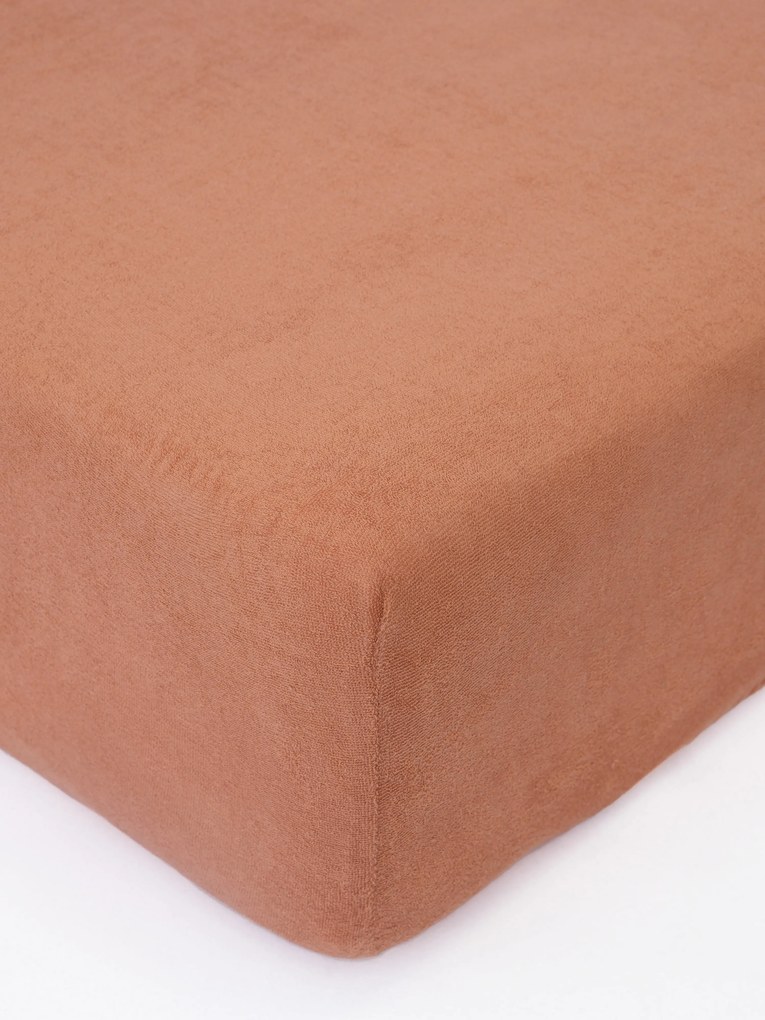 MK Lůžkoviny Froté prostěradlo 180 × 200 cm - terakota