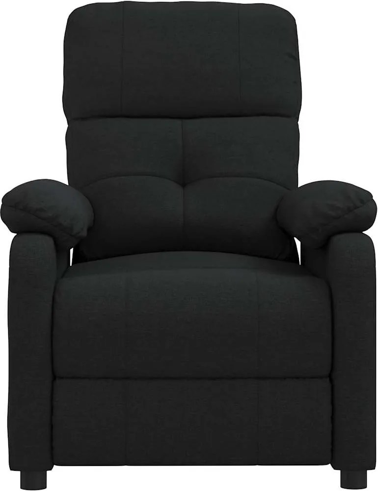 Polohovací křeslo černé textil 289664