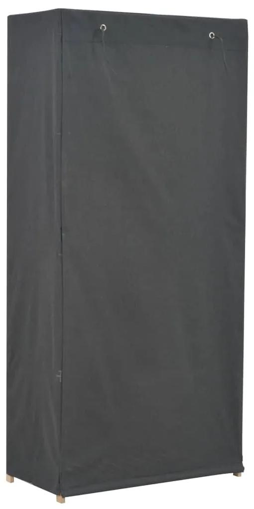 Šatní skříň - textil - šedá | 79x40x170 cm