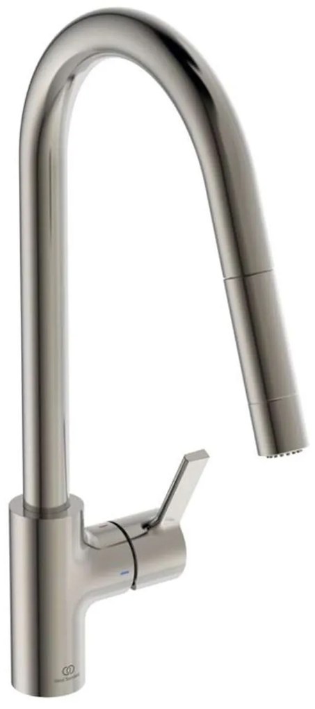 Ideal Standard Gusto - Dřezová baterie s výsuvnou sprškou, ocel BD416GN