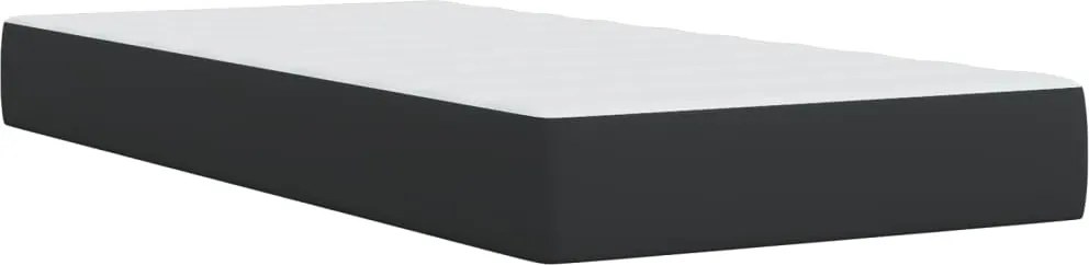 Box spring postel s matrací černá 100x200 cm umělá kůže 3290708