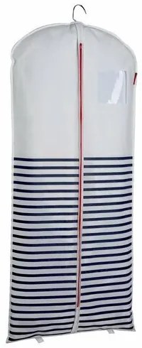 Compactor Úložný obal na obleky a dlouhé šaty MARINE, 60 x 137 cm, modro-bílá