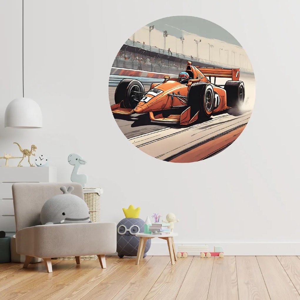 PIPPER. Kruhová samolepka na zeď "Formula" Velikost: 100cm