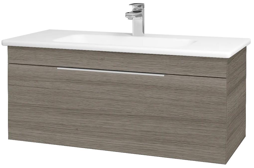 Dřevojas Koupelnová skříň ASTON SZZ 100 Varianta: N01 Bílá lesk / Úchytka T01 / D20 Galaxy