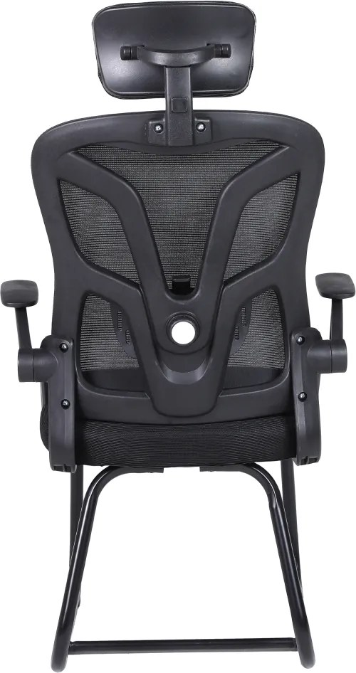 Ergonomická kancelářská židle STEEL - černá síťovina